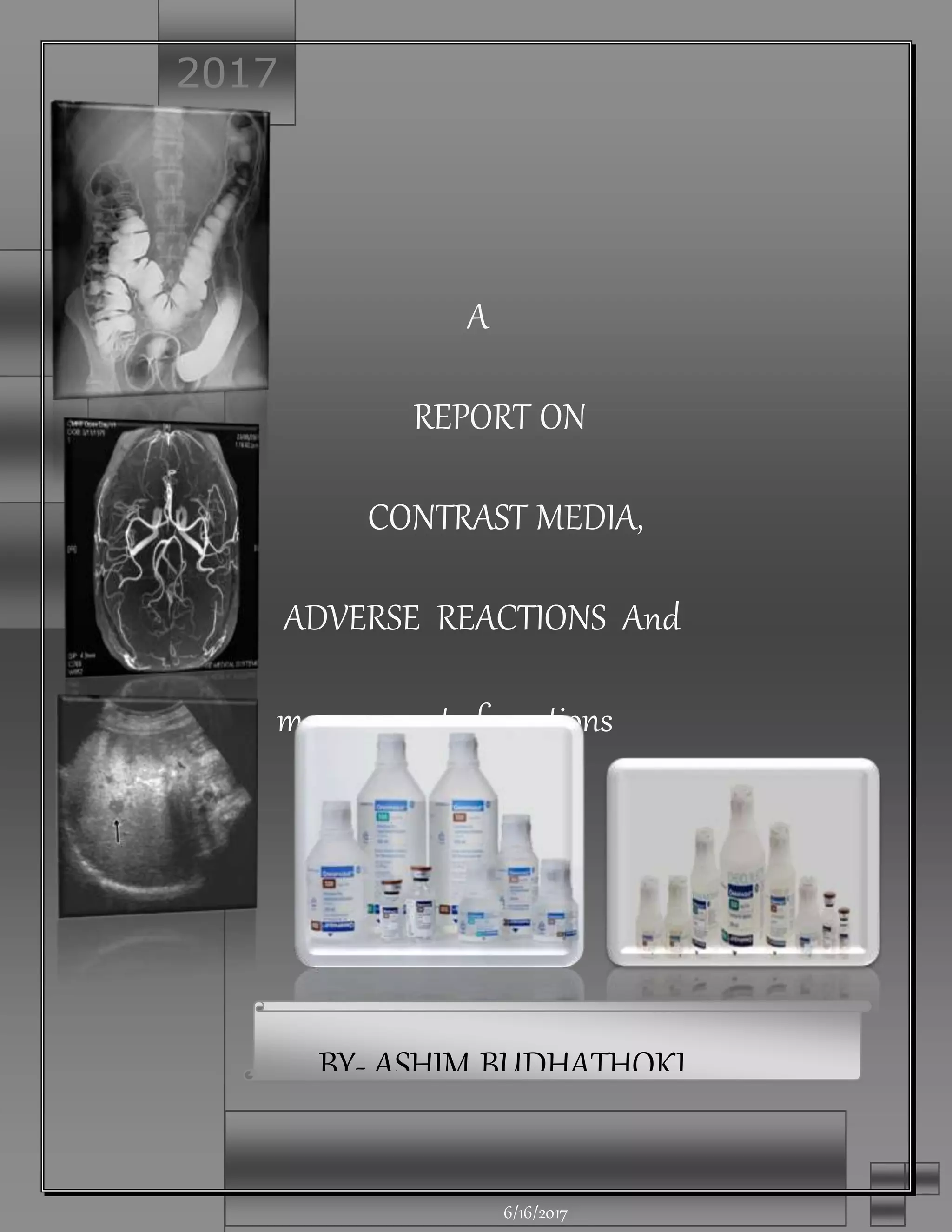 Adverse reactions and management of contrast reactions | DOCX
