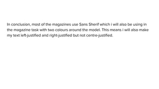 Copy of conventions of magazine covers (fashion) | PPTX