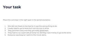 Coordinating conjunctions | PPTX