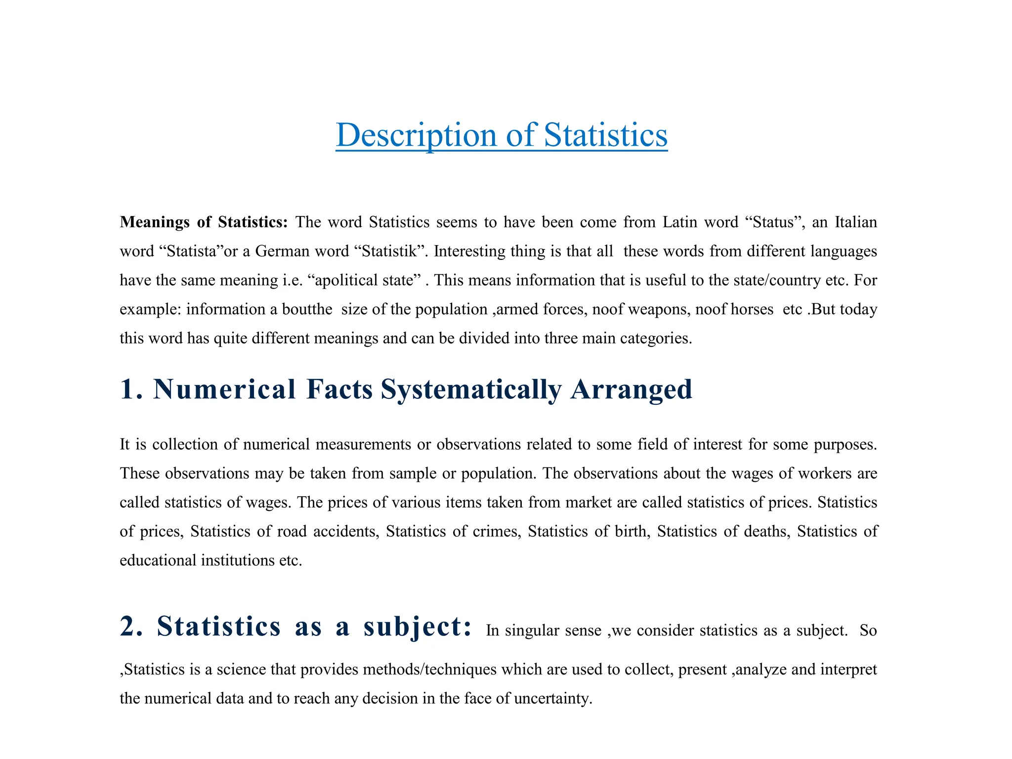 Introduction and meanings of Statistics.docx