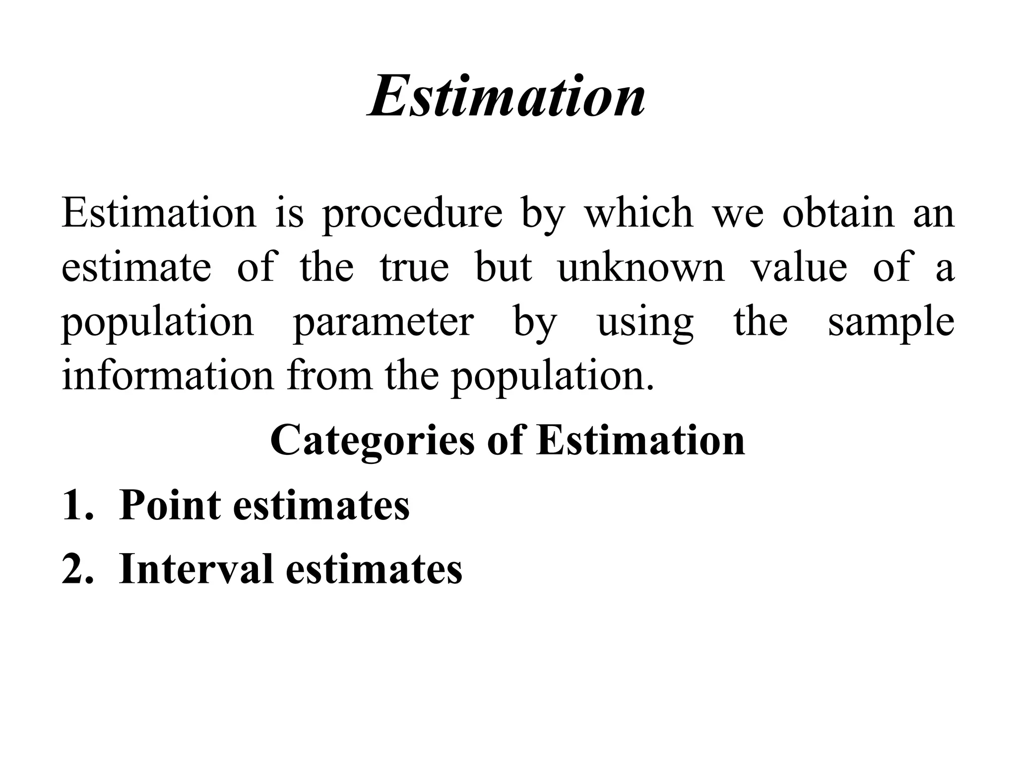 Confidence Interval Estimation Detail Pptx