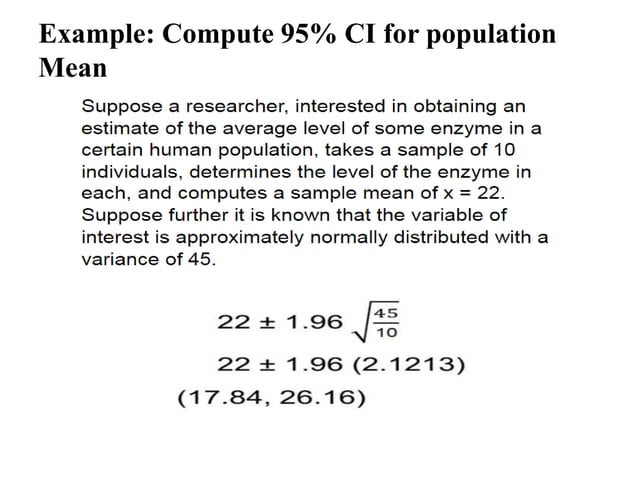 Confidence Interval Estimation Detail Pptx