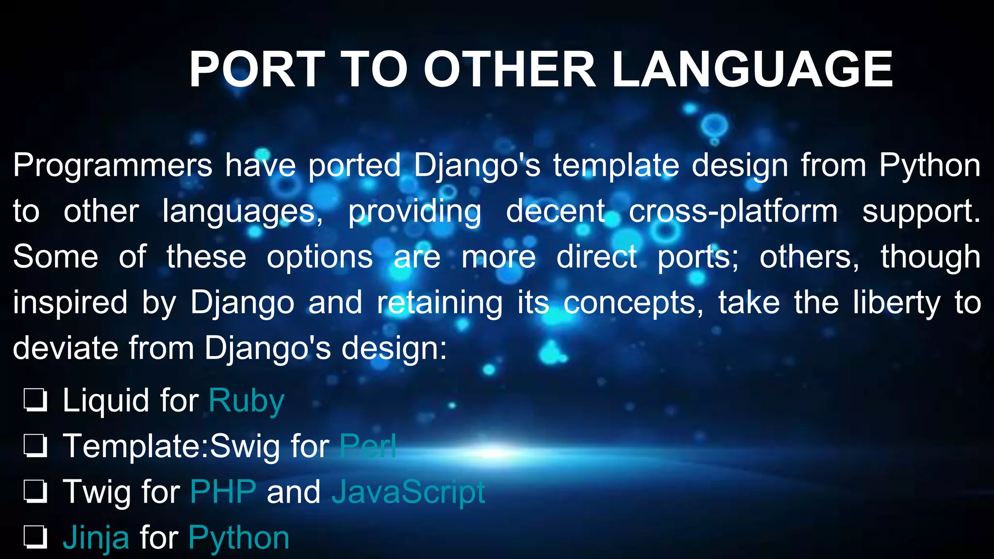 Django Frame Work | PPTX
