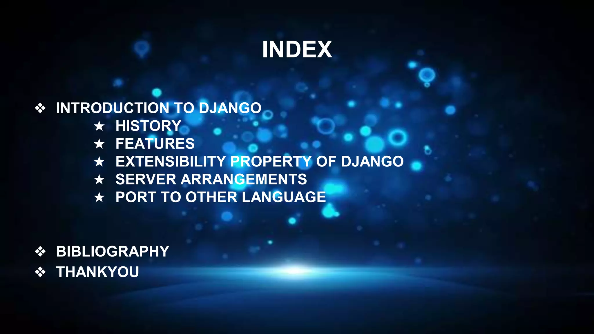 Django Frame Work | PPTX