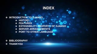 Django Frame Work | PPTX