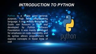 Django Frame Work | PPTX