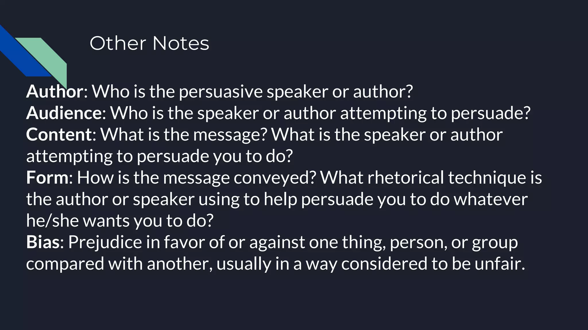 Copy of Copy of Aristotle Rhetoric Notes PP.pptx