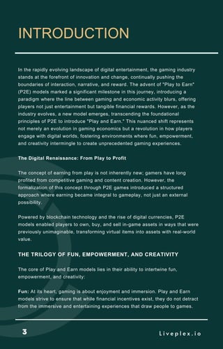 Play to Earn and Play & Earn Models: Evolution, Empowerment, and ...