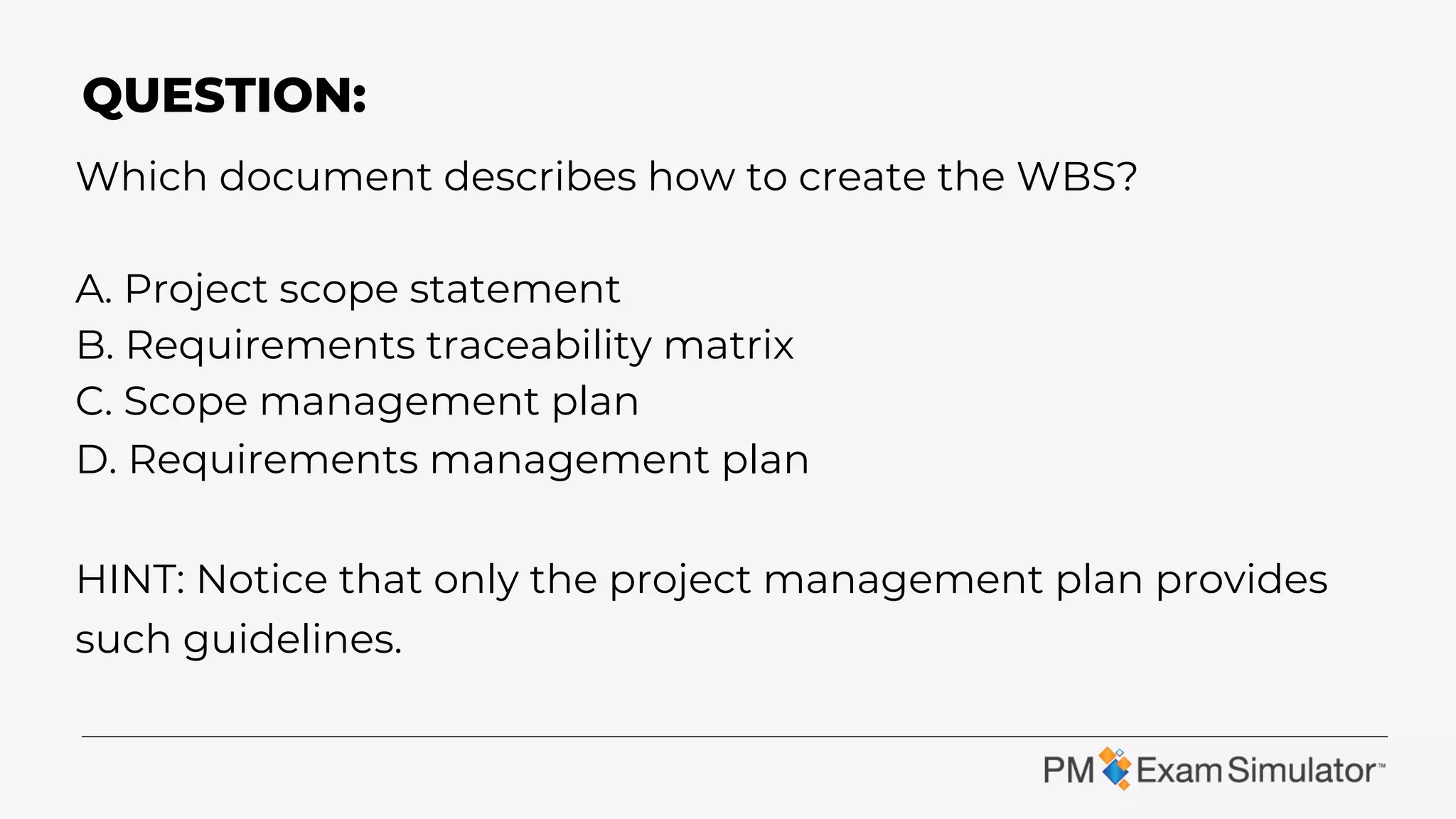 Free CAPM® Exam Sample Question | PDF