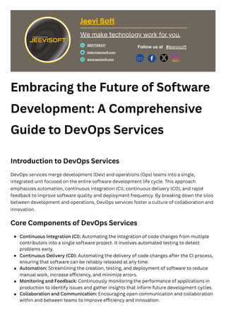 Devops & IT support services, Devops services in chennai | PDF