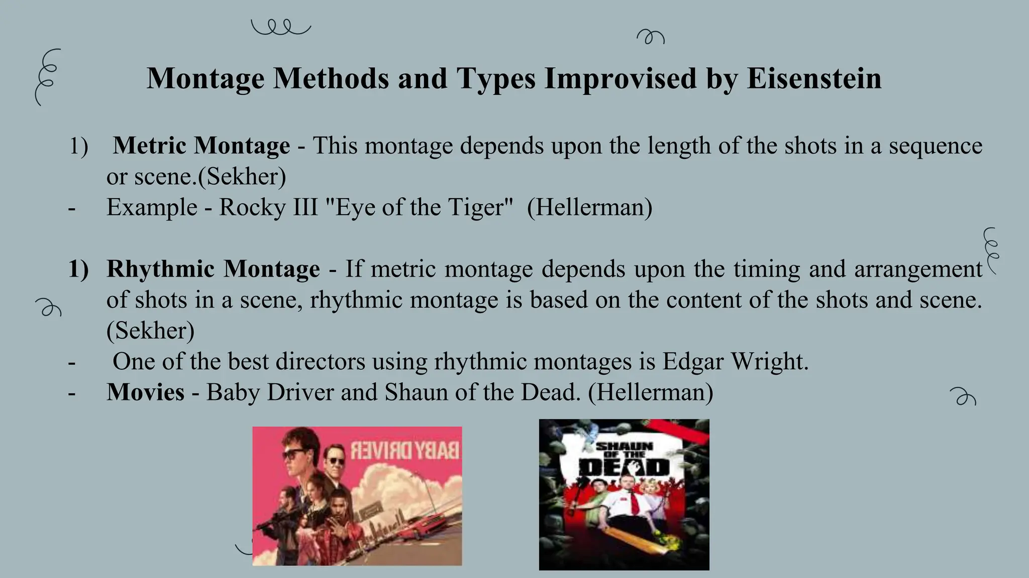 "The montage technique" in film studies.. | PPTX