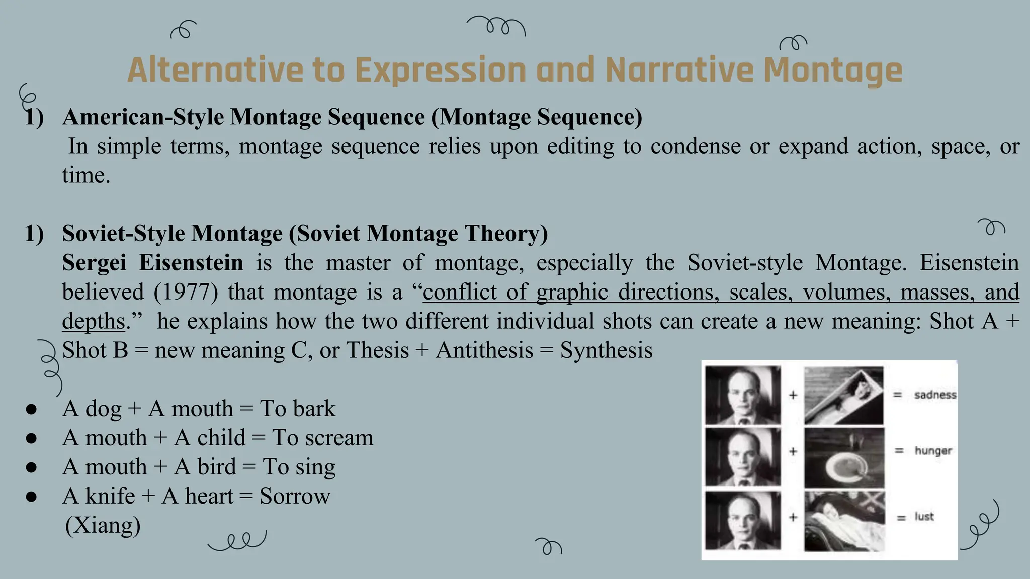 "The montage technique" in film studies.. | PPTX