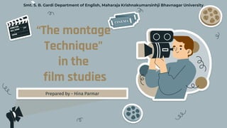 "The montage technique" in film studies.. | PPTX
