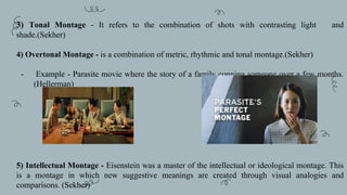 "The montage technique" in film studies.. | PPTX