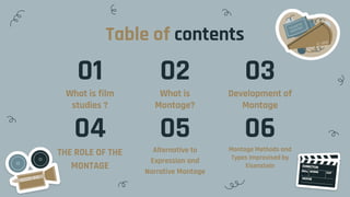 "The montage technique" in film studies.. | PPTX