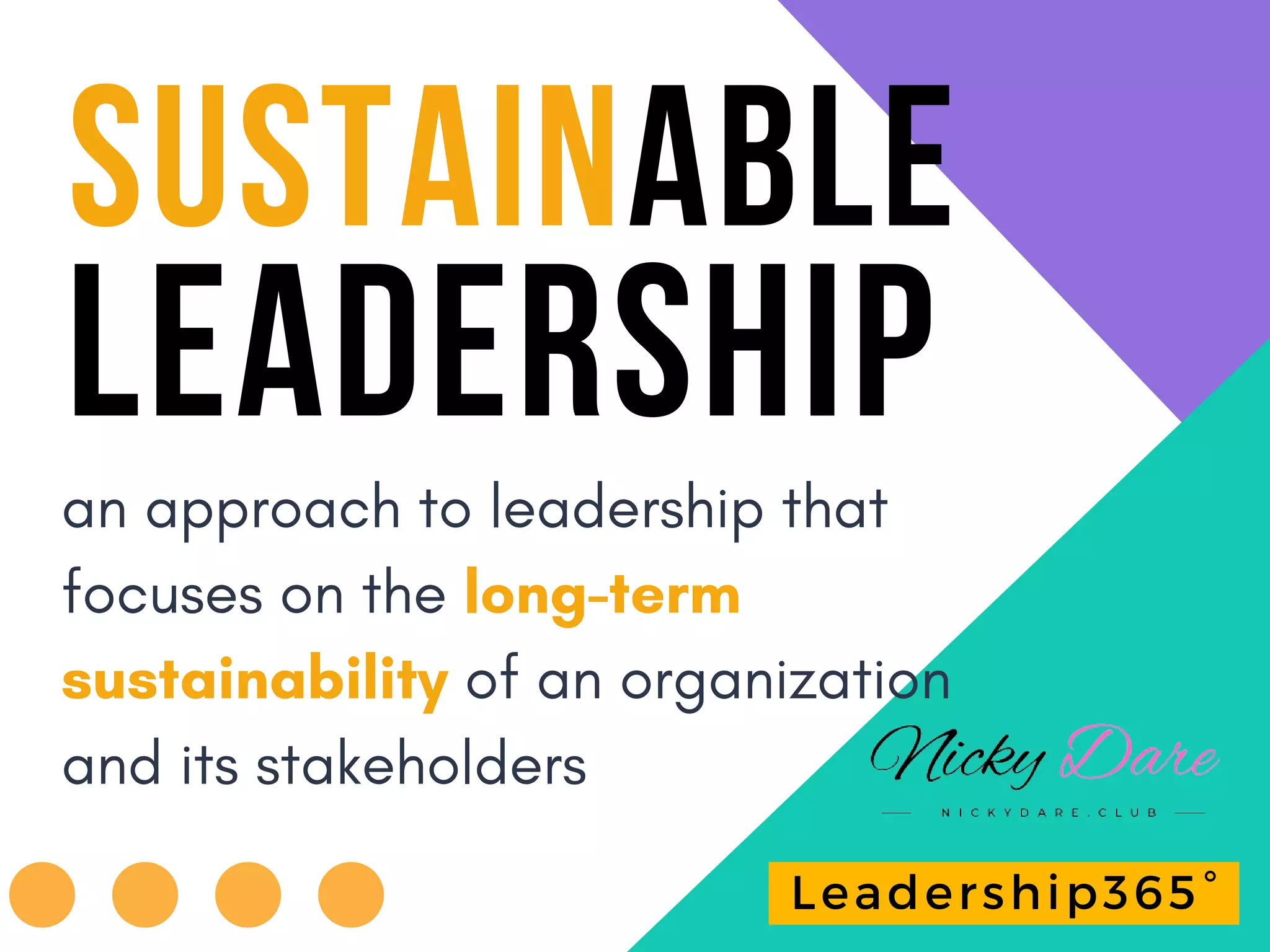 Sustainable Leadership by Nicky Dare | PDF