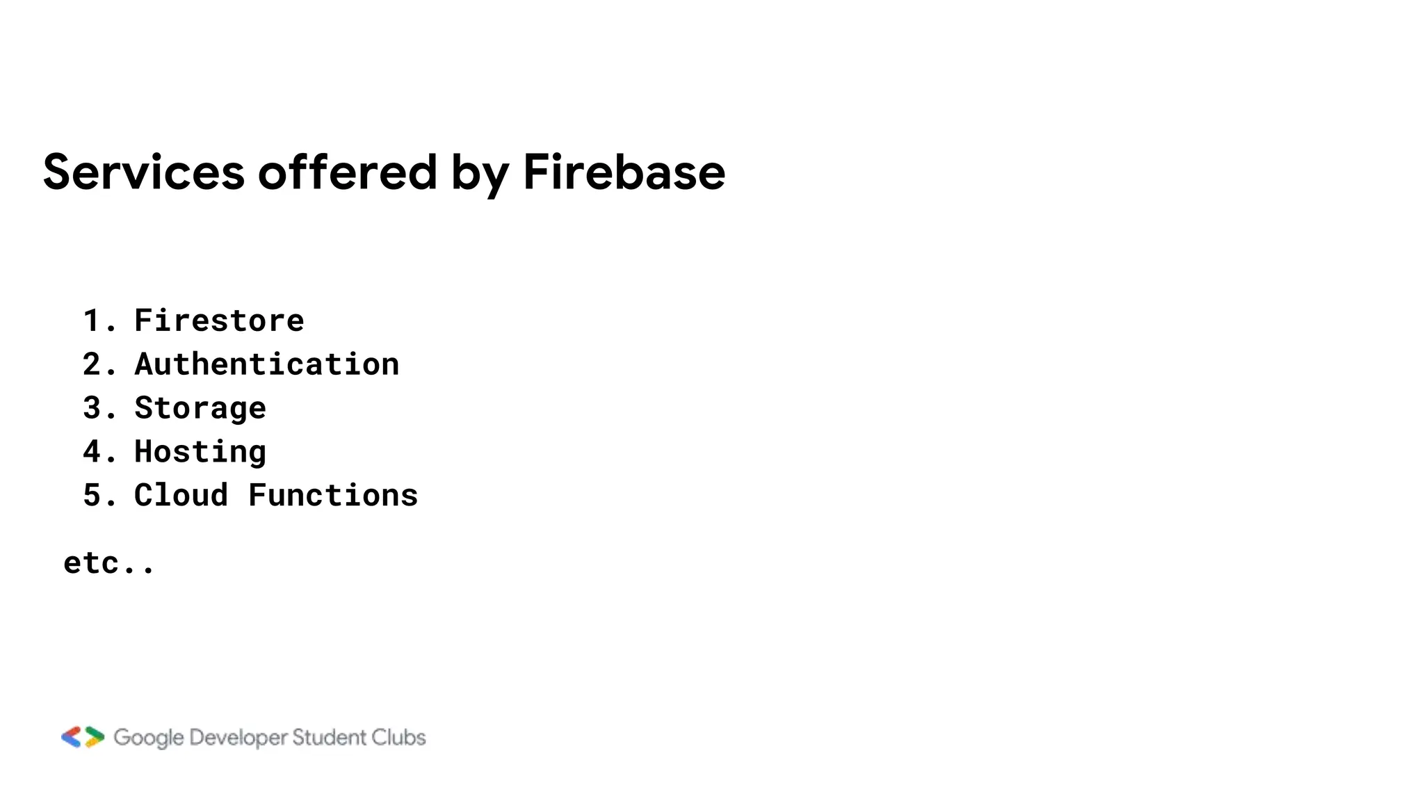Introduction to Firebase Workshop Slides | PPT Introduction to Firebase Workshop Slides | PPT