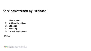 Introduction to Firebase Workshop Slides | PPT