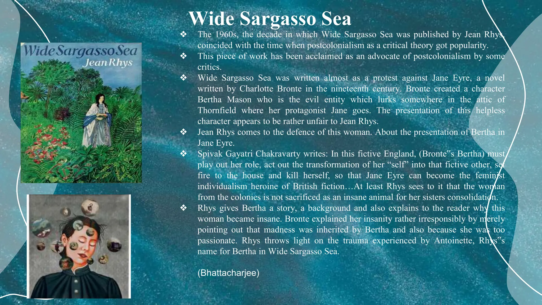 Interrogating Hybridity- Reading in Jean Rhys’s 'Wide Sargasso Sea' | PPT