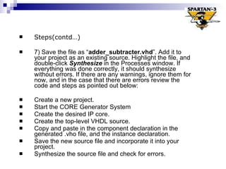generate IP CORES | PPT