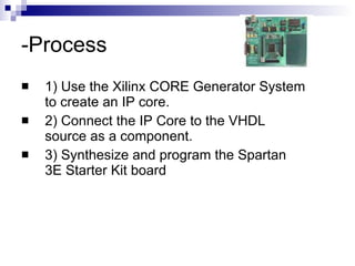 generate IP CORES | PPT