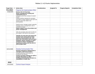 ICD-10 action plan-revised | XLS