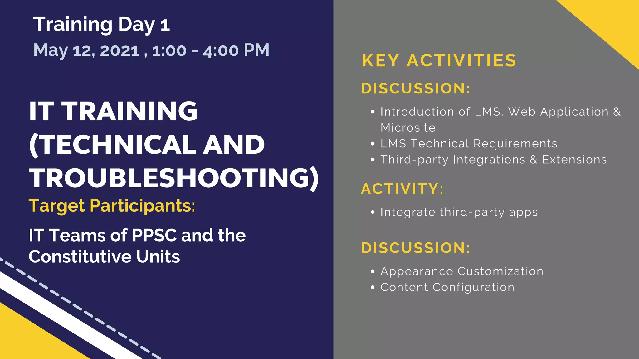 PPSC LMS and Microsite Training | PDF