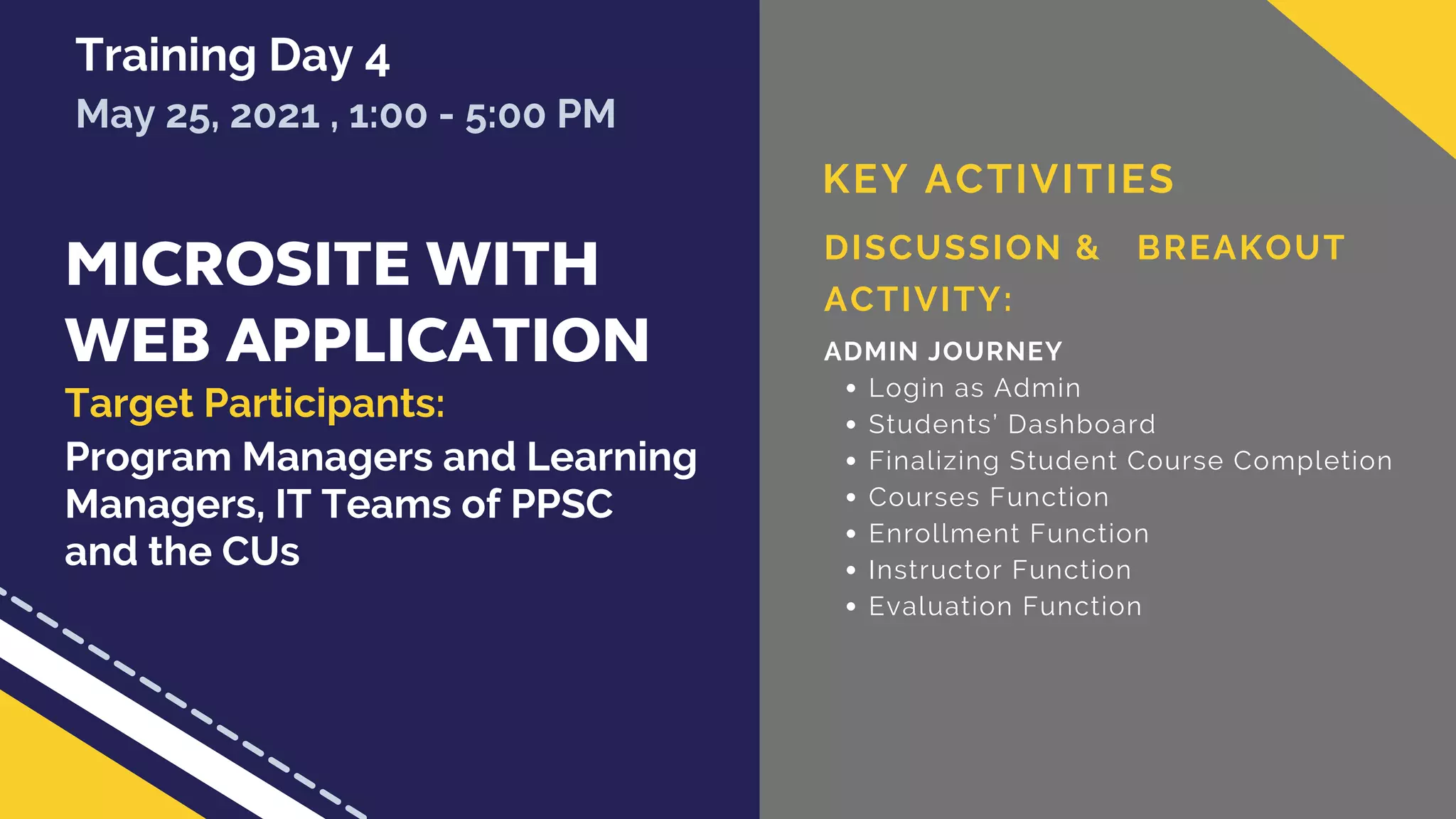 PPSC LMS and Microsite Training | PDF