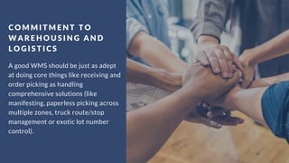 5 Things to Look for in a Warehouse Management Systems | PPT