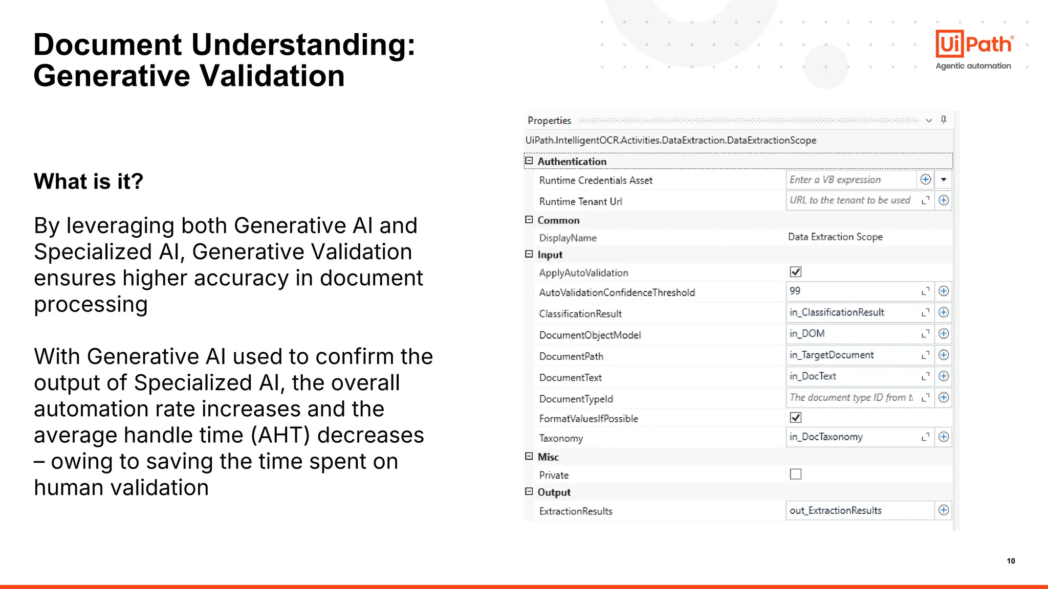 UiPath Document Understanding - Generative AI and Active learning capabilities | PDF