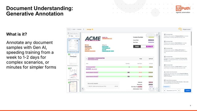 UiPath Document Understanding - Generative AI and Active learning ...