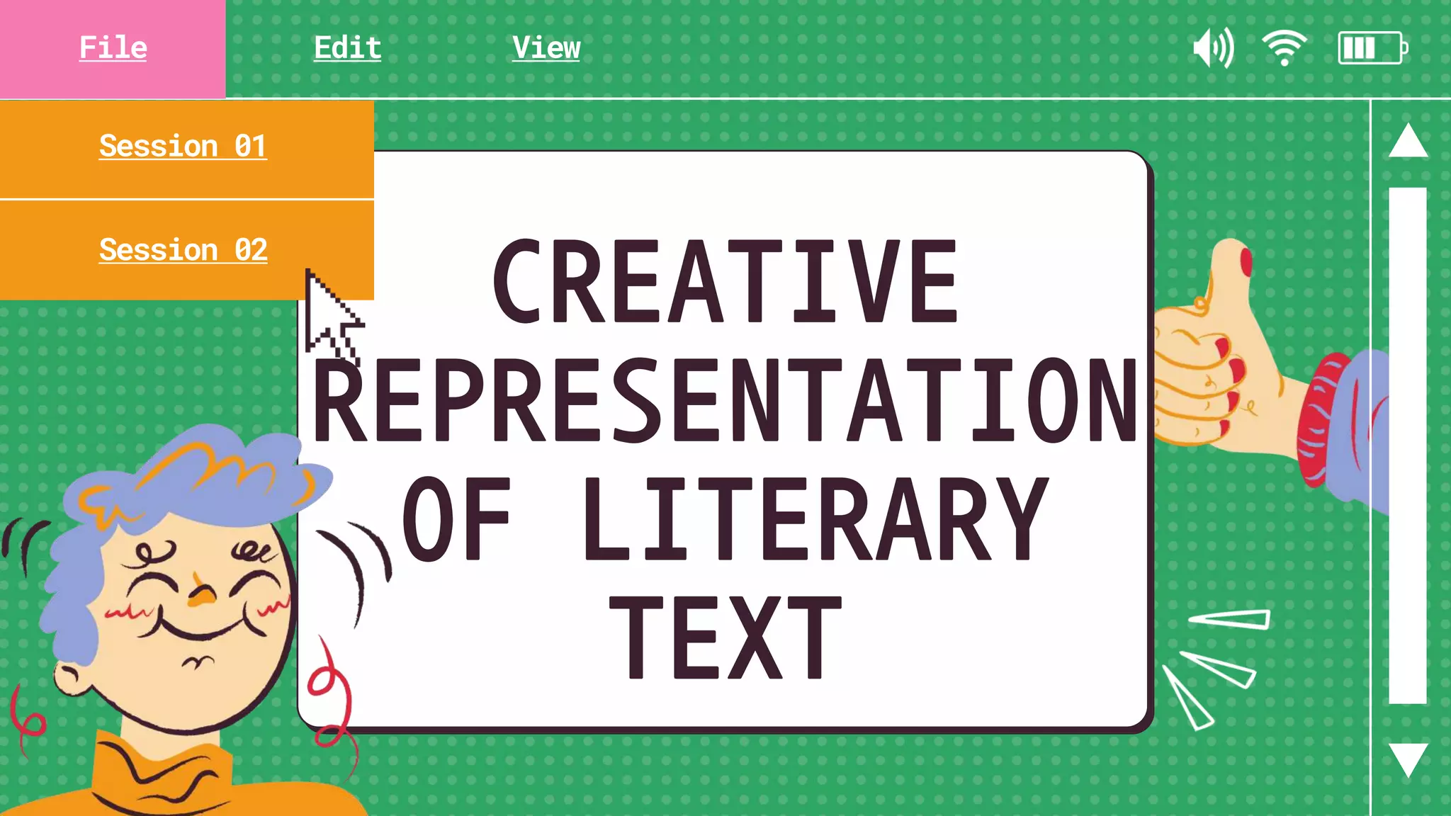 Copy of creative representation of literary text.pptx