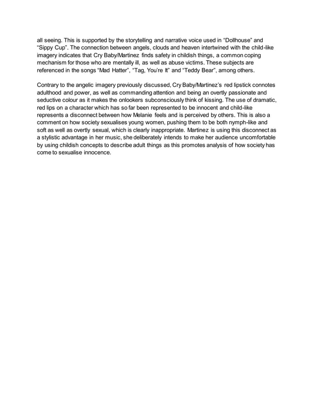 crybabyalbumanalysis | DOCX