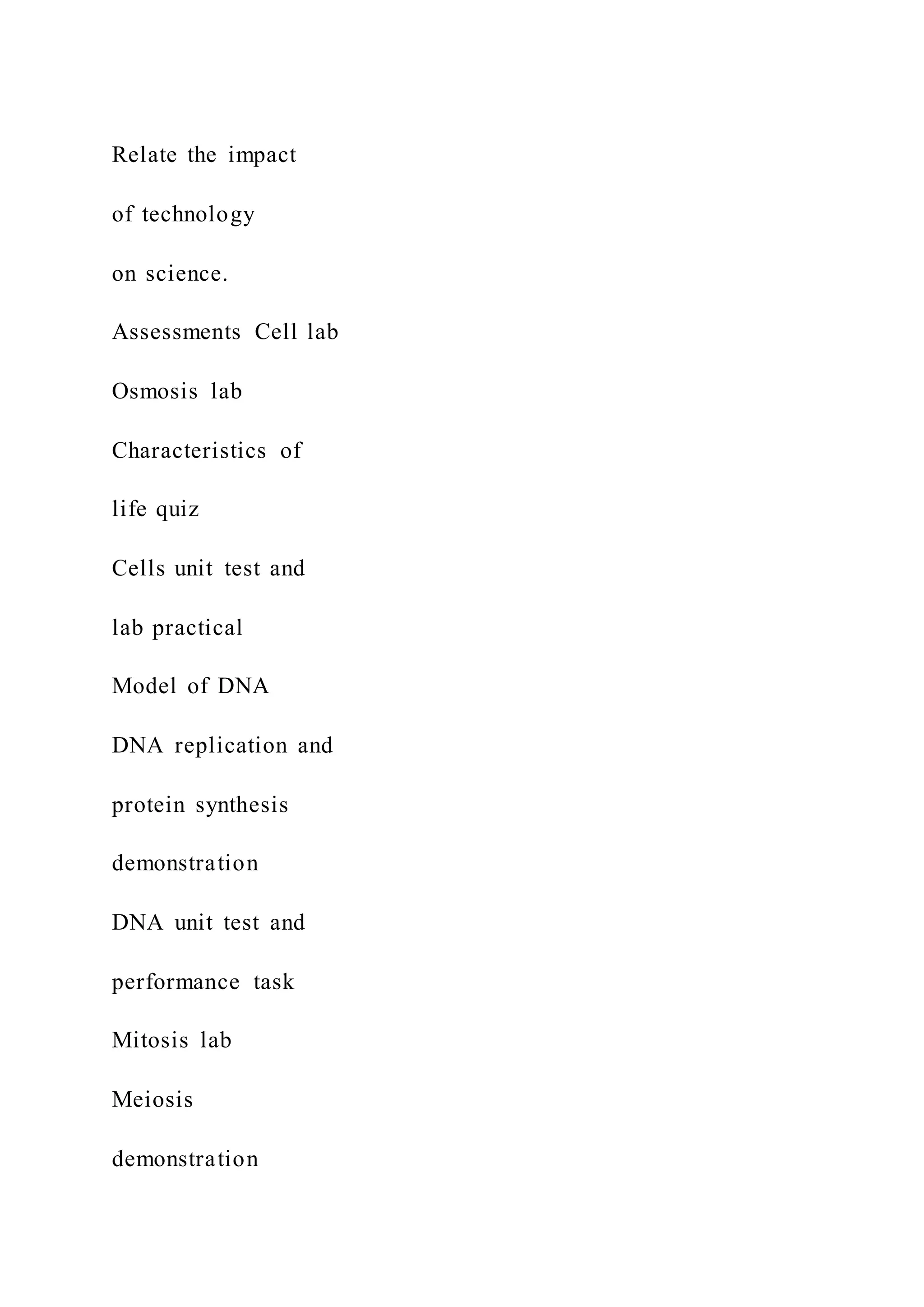 Copy of Curriculum Map by ASCD Biology 1 Curriculum Map | DOCX | Health ...