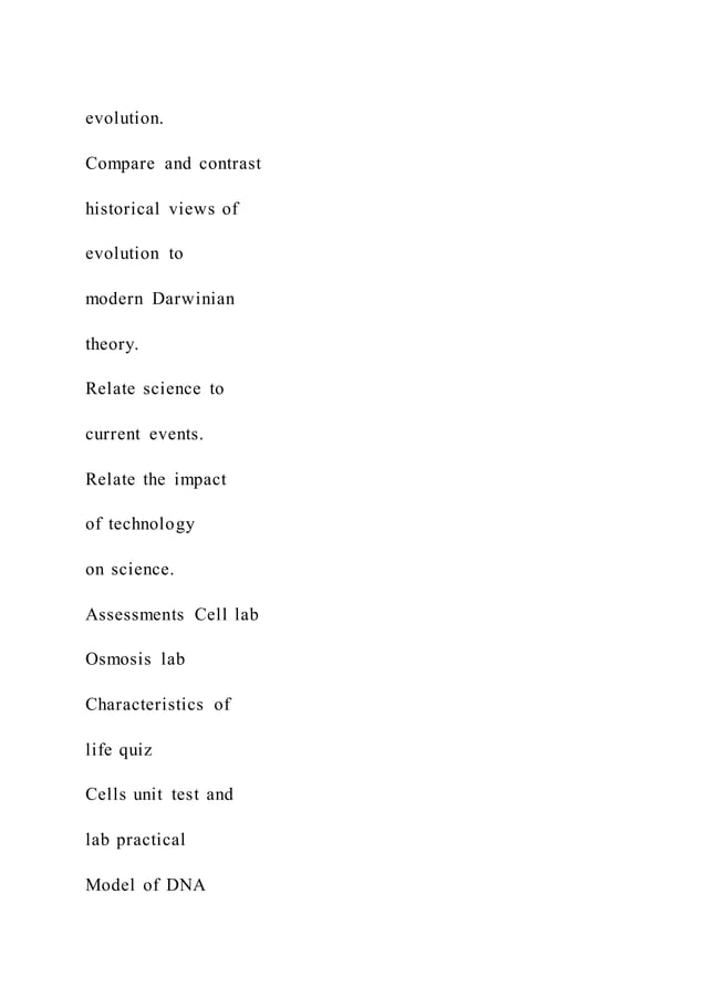 Copy of Curriculum Map by ASCD Biology 1 Curriculum Map | DOCX | Health ...