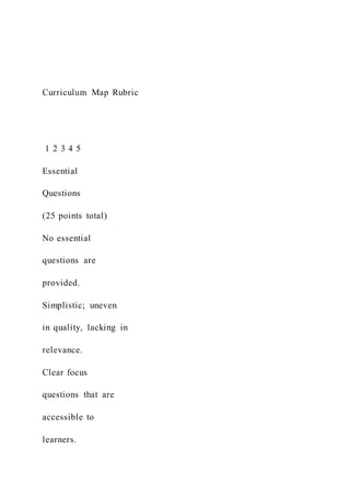 Copy of Curriculum Map by ASCD Biology 1 Curriculum Map | PDF