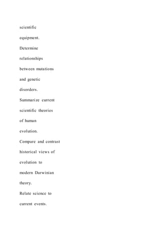 Copy of Curriculum Map by ASCD Biology 1 Curriculum Map | PDF