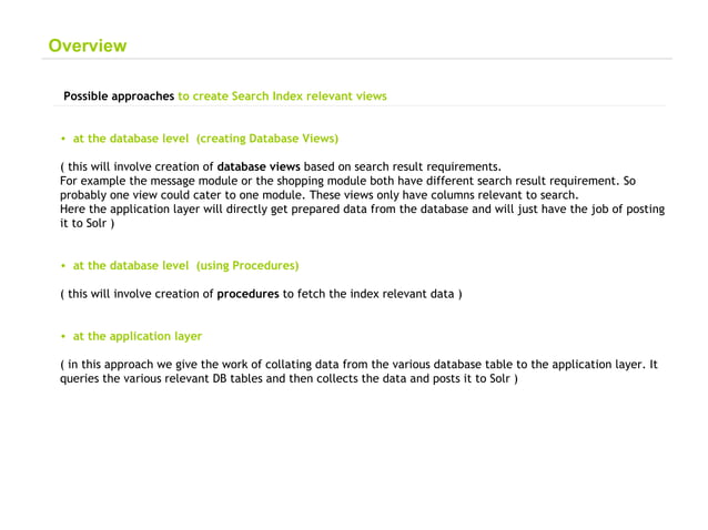 Database indexing framework | PPT