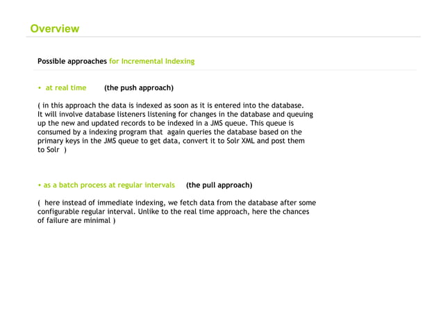 Database indexing framework | PPT