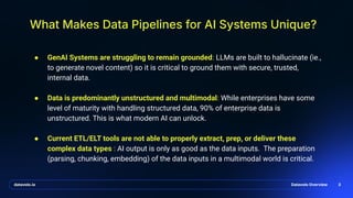 Multimodal Pipelines for AI Apps: Journey To Day 2 | PPT
