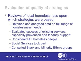Elements that make local homeless strategies effective | PPT