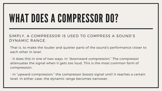 Audio Compressor Mixing Mastering Basic.pdf