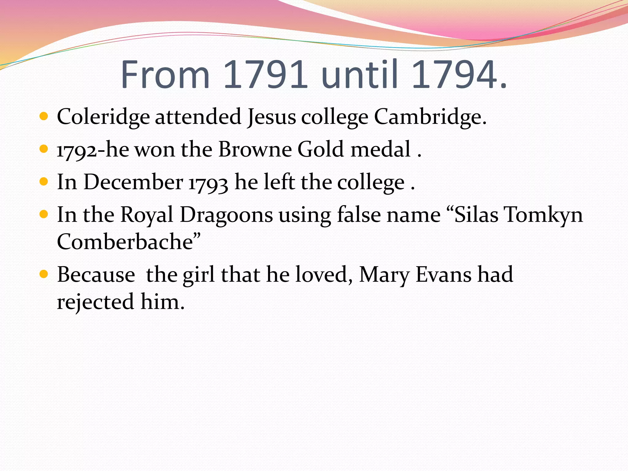 Biographia Literaria coleridge. | PPSX