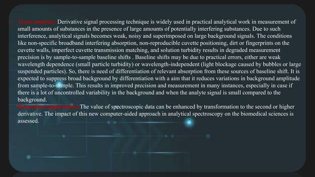 DERIVATIVE SPECTROSCOPY | PPTX