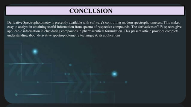 DERIVATIVE SPECTROSCOPY | PPTX