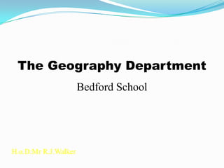 Geography Dept Overview | PPS