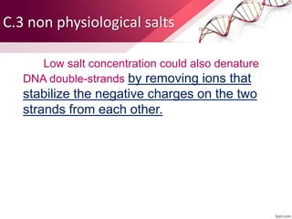 DNA Denaturation | PPTX