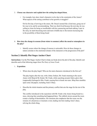 In-Depth Analysis of Setting, Plot, and Characterization in The Diary ...
