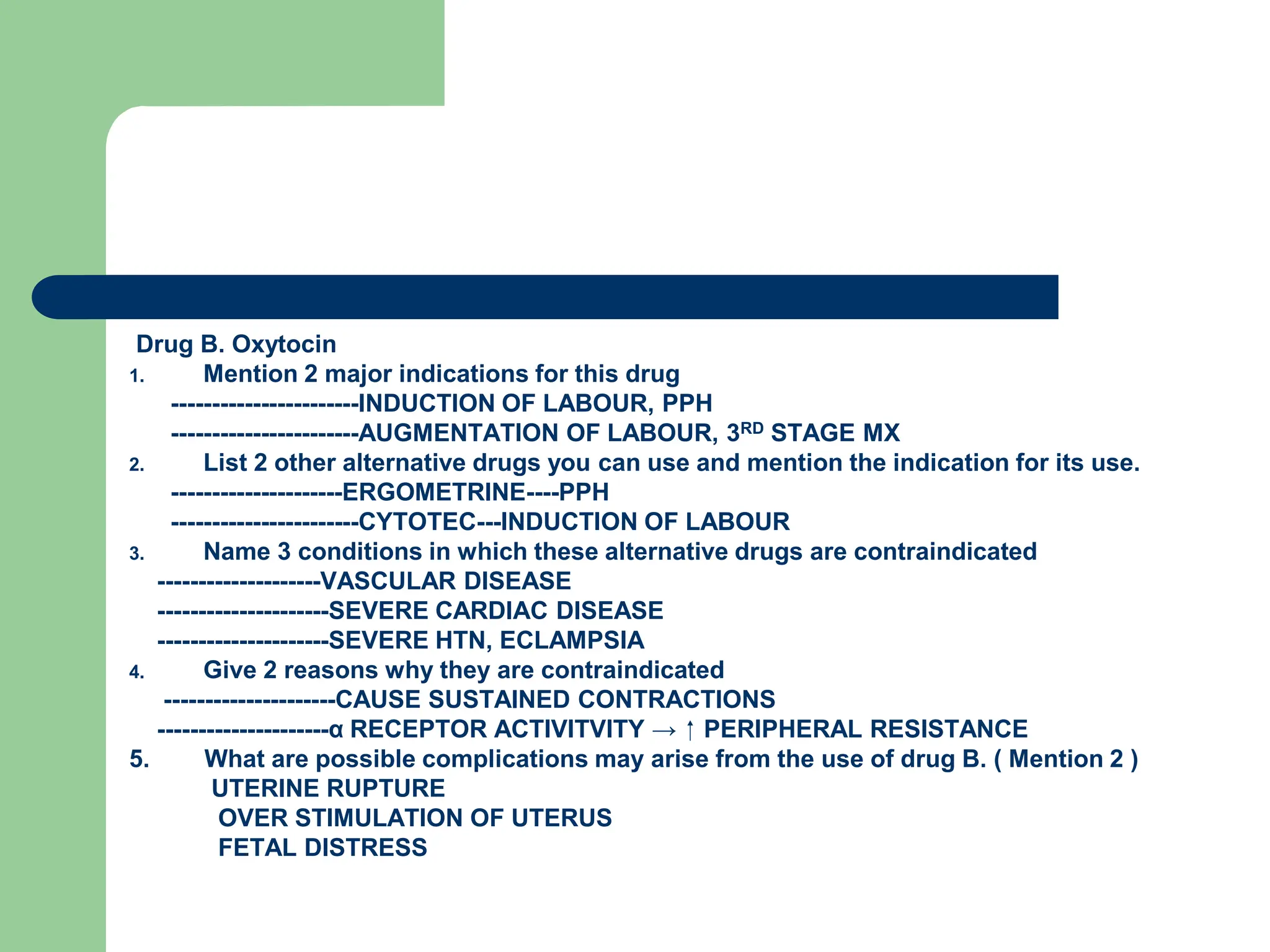 Copy of DRUGS OSCE 5th year for optimum revision.ppt