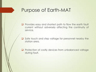 Earth MAT design for Metro Station | PPTX